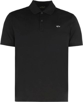Paul & Shark Homme, Tops, Noir, Taille: L Polo en coton piqu&eacute;