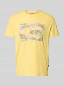 Camel Active T-Shirt mit Logo und Rundhalsausschnitt