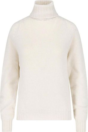 Maryya Pull Col Rond - Blanc