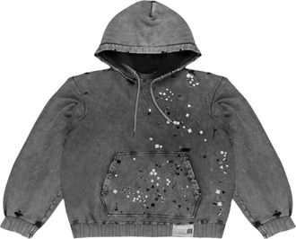 Miharayasuhiro Mihara Yasuhiro, Homme, Sweatshirts et sweats à capuche, Gris, Taille: M Sweat à capuche décoloré et orné