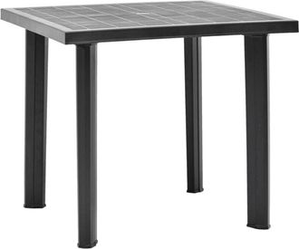vidaXL Vidaxl - Table de jardin Anthracite 80x75x72 cm Plastique