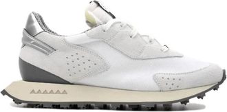 RUN OF Homme, Chaussures, Blanc, Taille: 45 EU Meringa Baskets