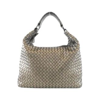 Bottega Veneta Pre-owned Leder Schultertasche - - Pre-owned - Damen - Grau - ONE SIZE