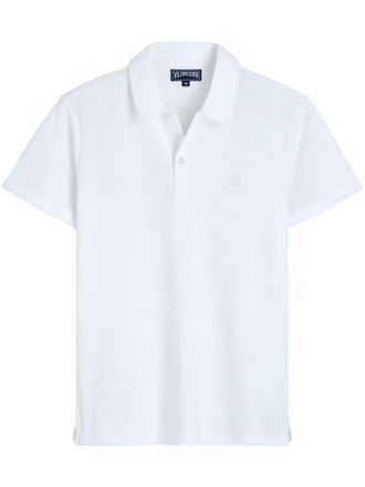 Vilebrequin Poloshirt mit Schildkr&ouml;ten-Stickerei - Wei&szlig;