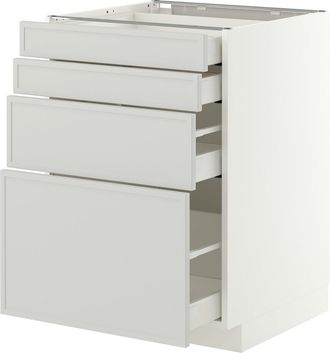 IKEA METOD / MAXIMERA Unterschr., 4 Fronten/4 Schubladen