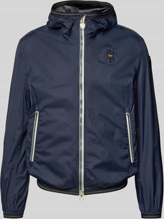 Blauer Jacke mit Label-Patches Modell Dodge