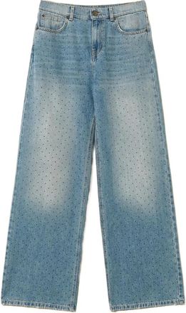 Twinset Femme, Jeans, Bleu, Taille: W26 Jeans cinq tasche strass