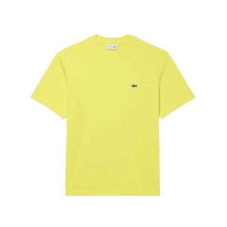 Lacoste T-Shirt mit kleinem Logo - - Tops - Herren - Gelb - XL