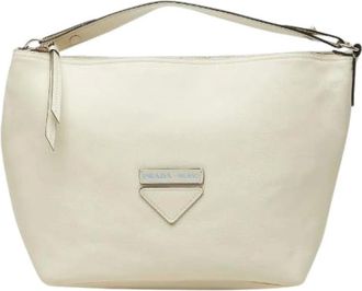 Prada Sac bandouli&egrave;re en cuir Pre-owned - Femme - Pre-owned - Blanc - Taille: ONE Size