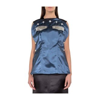 Calvin Klein Damen, Oberteile, Blau, XSGr&ouml;&szlig;e