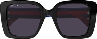 Gucci Oversized Butterfly Sonnenbrille - - Accessories - unisex - Schwarzk - 53 MM