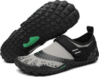 Saguaro Barfußschuhe Herren Barfuss Schuhe Damen Barfussschuhe Outdoor Sport Zehenschuhe Fitnessschuhe rutschfest Traillaufschuhe Dunkelgrau,Gr.47