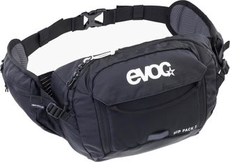 Evoc HIP PACK 3 + HYDRATION BLADDER 1,5 Hüfttasche mit Trinkblase (kompakte Bauchtasche mit Wassersack, optimaler Sitz, Volumen: 3 l), Schwarz