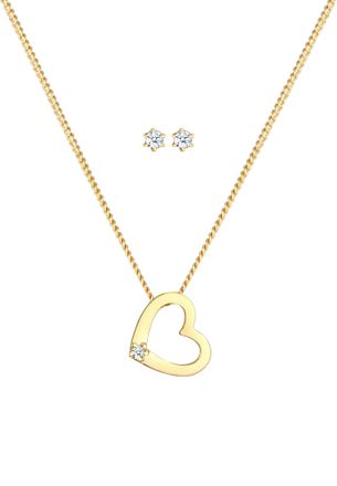 Elli Jewelry Schmuckset Herz