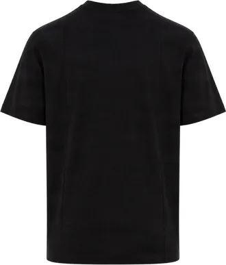 Emporio Armani Logo-Embroidered T-shirt - Black