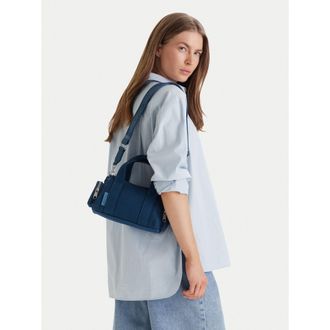 Calvin Klein Handtasche Calvin Klein Webbing Strap Canvas Pocket Bag LV04F3464G Blau