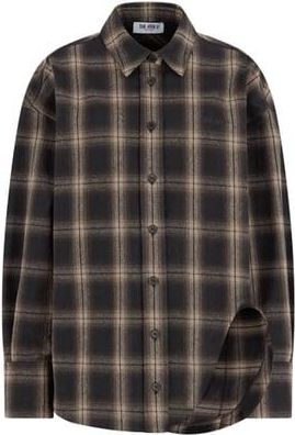 The Attico Chemise droite &agrave; carreaux en coton