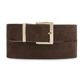 Kazar Femme, Accessoires, Brun, Taille: 110 CM Ceinture Minimaliste en Daim