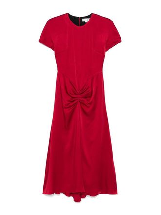 Victoria Beckham Robe Au Genou - Rouge
