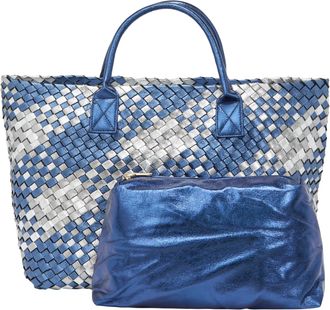 Faina 2-IN-1-Tragetaschen-Set 2-IN-1-Tragetaschen-Set Frauen Silberblau