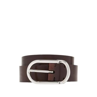 Brunello Cucinelli Ceinture en cuir de veau pull-up - Homme - Accessoires - Brun - Taille: 100 CM
