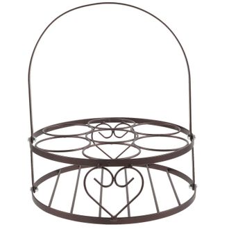 NUOBESTY Edelstahl Biertr&auml;ger Flaschen Halterung Tragbar Handgriff Flaschenkorb f&uuml;r Zuhause Bar Ktv Rutschfestes Design Passend f&uuml;r Wein Bierflaschen Stabil un