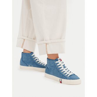 Tommy Jeans Sneakers Tommy Jeans Archive Y2K Denim Mid Cut EN0EN03075 Blau