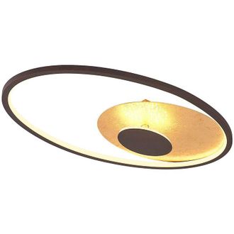 Lindby LED Plafonnier &agrave; intensit&eacute; variable Feival en m&eacute;tal pour salon & salle &agrave; manger