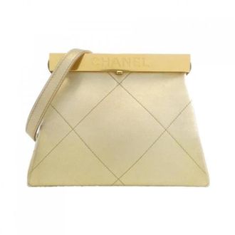 Chanel Pre-owned Calf Shoulder Bag - - Pre-owned - Damen - Beige - ONE SIZE