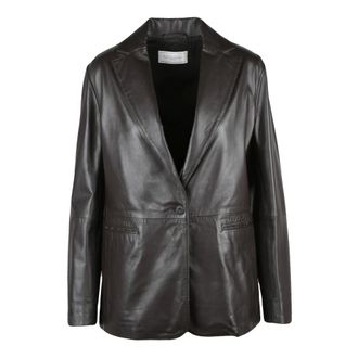 Antonelli Giacca in Pelle - Femme - Vestes - Brun - Taille: 36 FR