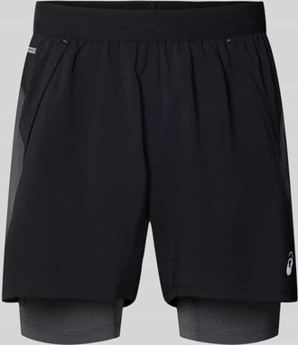 Asics Regular Fit Shorts mit integrierten Tights Modell Road
