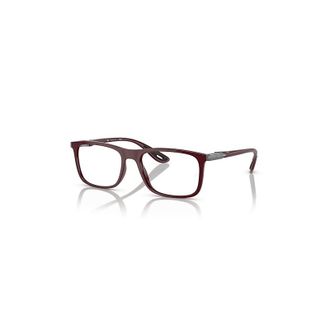 Ray-Ban Rb7222m Optics Scuderia Ferrari Collection Dunkelrot Fassung Klar Glas Polarisiert 54-18