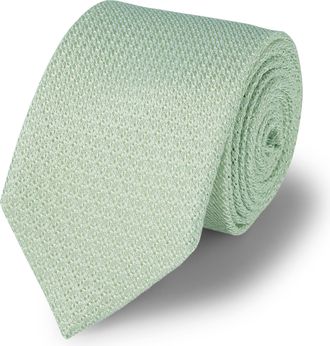 CHARLES TYRWHITT Italienische Krawatte aus Grenadine-Seide - Hellgrün