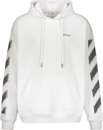 Off-white Hoodie mit Logo-Print - Weiß