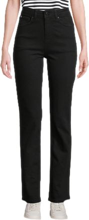 Tamaris Damen Slim Straight Jeans AGBOR Schwarz 38/32