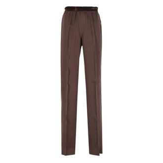 Tom Ford Stretch Seiden Pyjamahose - - Nightwear & Lounge - Damen - Braun - S
