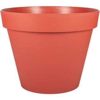 Eda Pot de fleur rond Toscane XXL &Oslash; 100 x H.79,5 cm - Orange terre battue - Eda