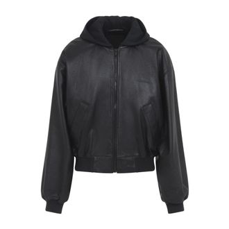 Balenciaga Patched Kapuzenjacke - - Jackets - Herren - Schwarzk - M