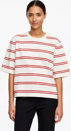 Arket ALBA Kastiges T-Shirt -Rot