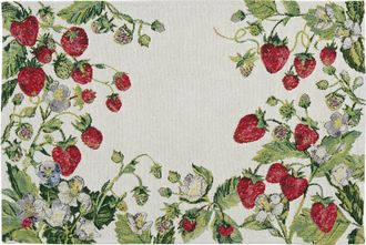Sander Gobelin Tischset, Platzset - Strawberry/Erdbeere - 32x48cm, 60096