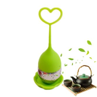 Generico Teesieb in Herzform - Teesieb f&uuml;r lose Bl&auml;tter, 5 cm, niedlich, wiederverwendbar, Teefilter aus Edelstahl f&uuml;r Teetassen, romantisch