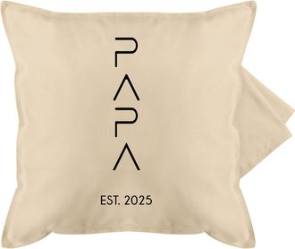 Shirtracer Kissenbezug - Kissen - Geschenk Papa est Jahreszahl I Geschenk werdender Vater Geschenke Väter Geschenke Vatertag Papi Vatertagsgeschenk Vati - 50 x 5