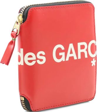 Comme Des Garçons portefeuille zippé à logo (années 2020) - Rouge