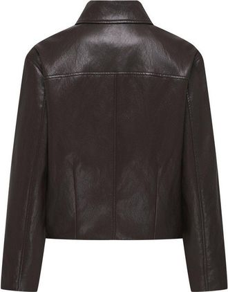 Only Langjacke JDYAURORA FAUX LEATHER JACKET OTW S 244915 Chocolate Tor