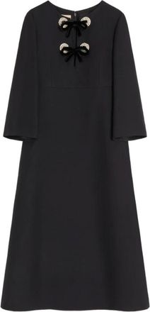 Valentino Garavani Femme, Robes, Noir, Taille: 44 FR Abito midi strass