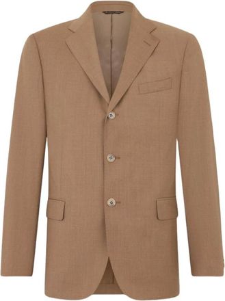 Brooks Brothers Homme, Vestes, Beige, Taille: 2XL Virgin Wool Blazer