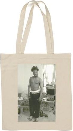 Generic Sac fourre-tout en coton naturel Rap Rap Blanc