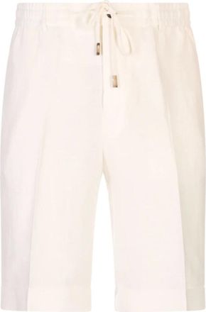 PESERICO Homme, Shorts, Blanc, Taille: XL Shorts &agrave; revers avec cordon de serrage