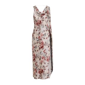 Acne Studios Femme, Robes, Multicolore, Taille: 38 FR Robe drap&eacute;e &agrave; imprim&eacute; floral