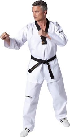 KWON TKD-Anzug Victory, wei&szlig; mit schwarzem Revers Gr. 180 cm